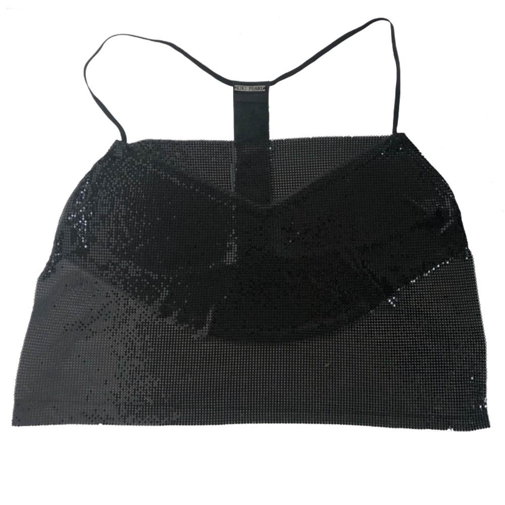 Kiki Pearl Vintage Metal Mesh Chainmail Top - Gem